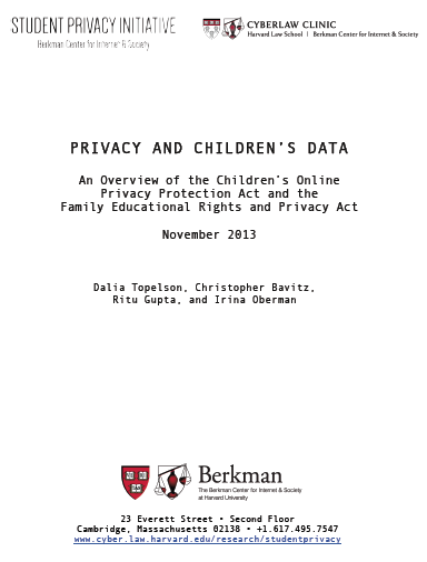 Privacy and Children’s Data